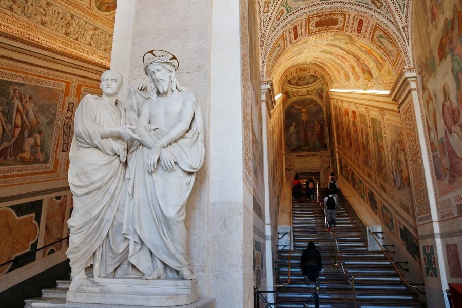 Catechetical Cataclysms: Restored Holy Stairs give meaning to crisis ...