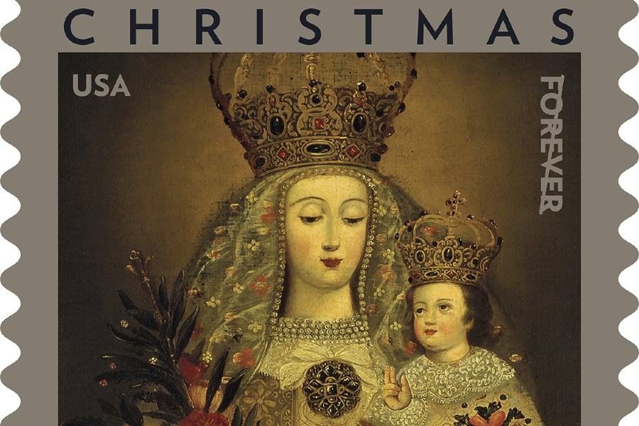 2020 U.S. Christmas stamp shows Peruvian painting of Our Lady of ...