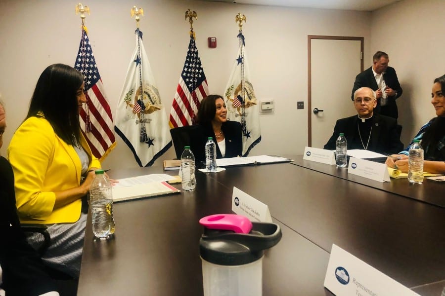 During border visit, bishop speaks with vice president about ...