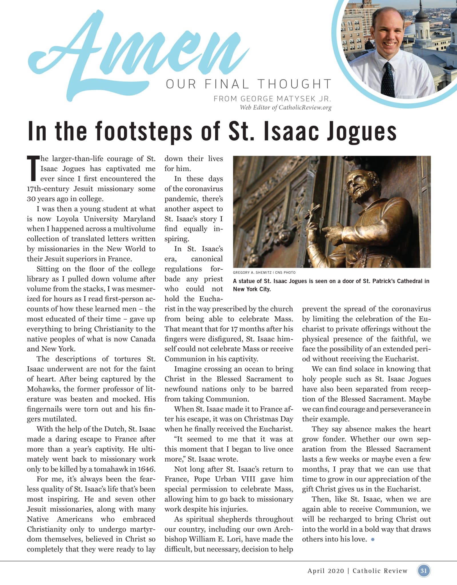 Catholic Review has banner year for journalism awards - Catholic Review
