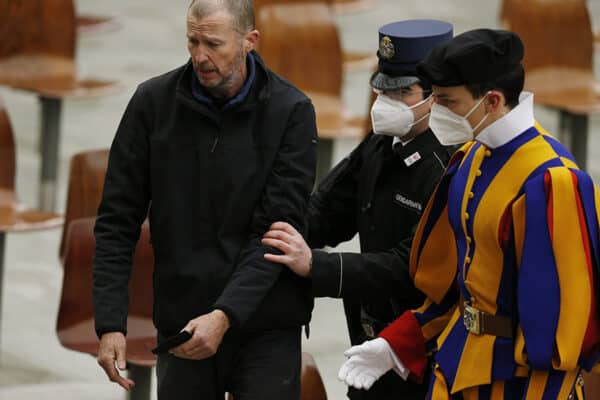 Pope talks about devotion to saints, prays for man who interrupted ...