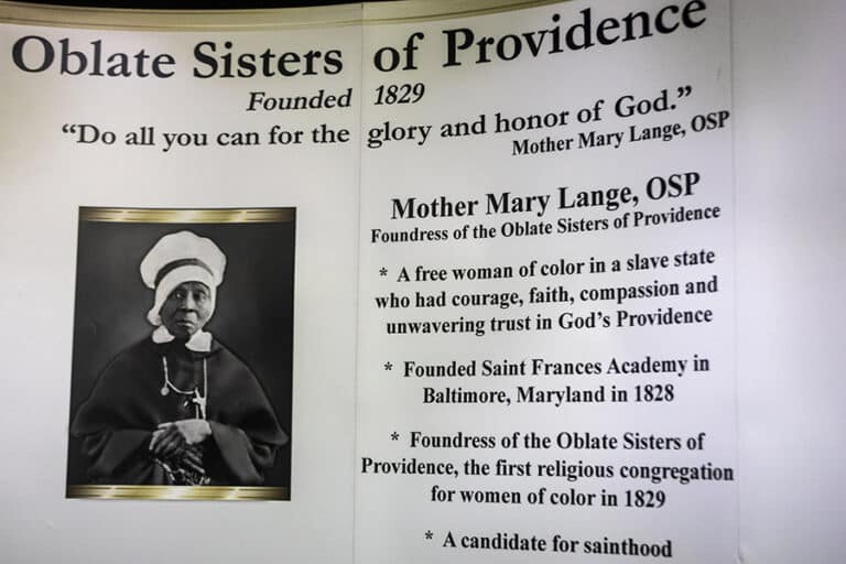 Oblate Sisters say Mother Lange's courage, resilience is model for ...