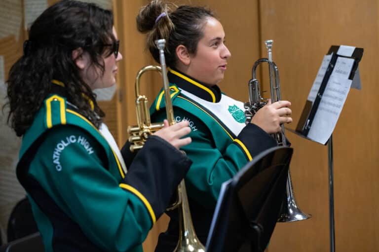 Catholic High launches all-girls marching band - Catholic Review