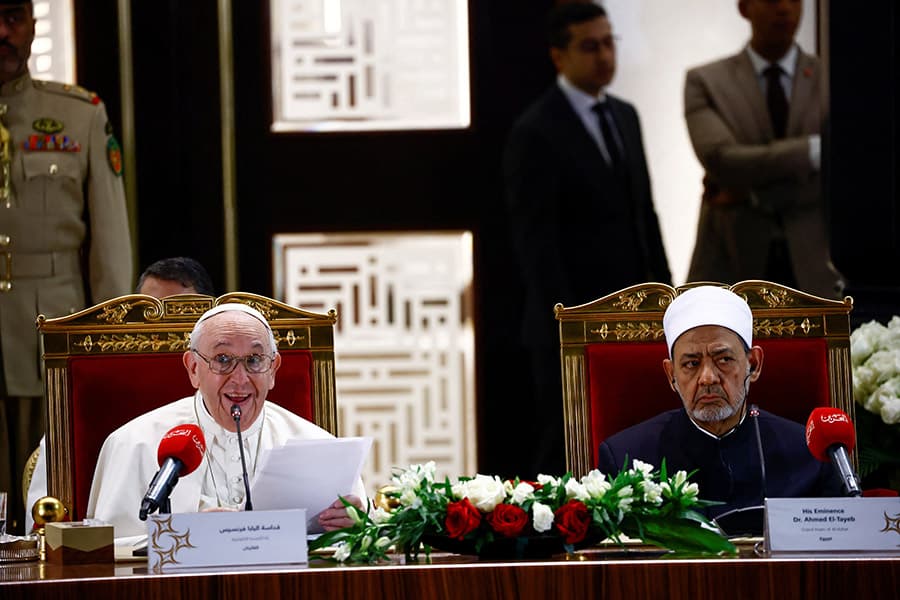 Source of evil is rejecting God, one's neighbor, pope tells Muslim ...