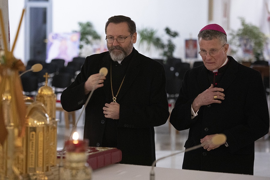Archbishop Broglio visits Ukraine, meets with military chaplains ...