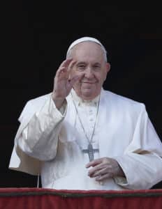 Listen to the cries of the newborn Prince of Peace, pope says on ...