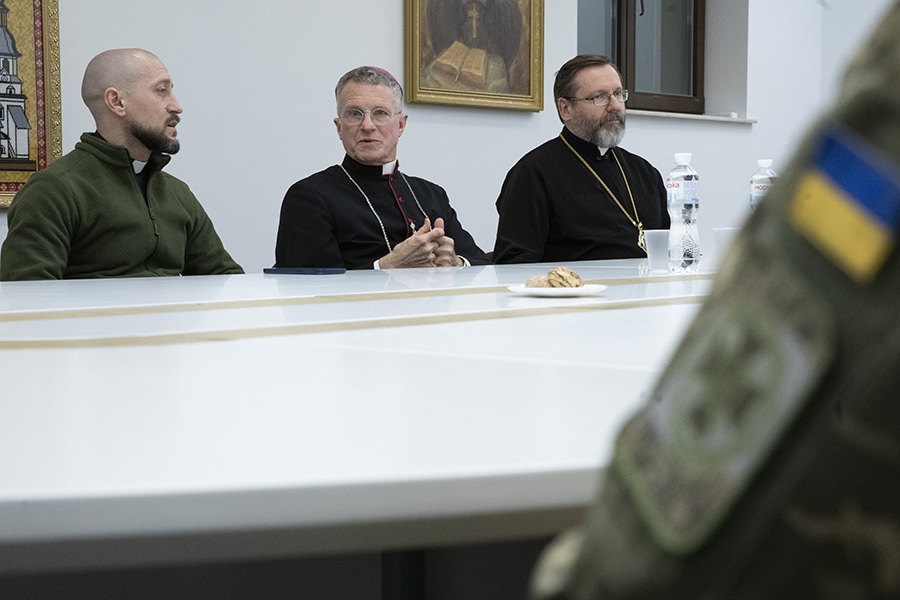 U.S. military archbishop visits Ukraine's military chaplains - Catholic ...