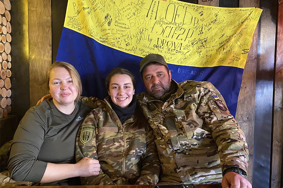 'God is with us in our car': Ukraine combat medic brings faith, healing ...