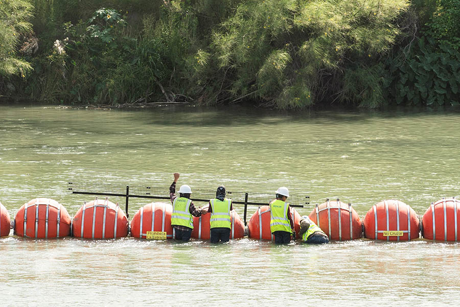 Biden administration sues Texas over anti-migrant buoys in the Rio ...