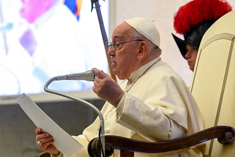 Pope says document on blessings makes clear that the Gospel is for all ...