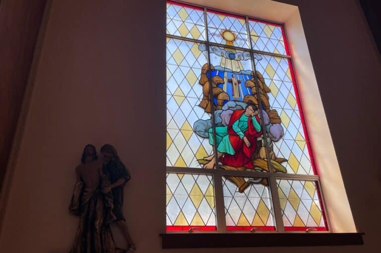 Archbishop Lori blesses new stained-glass windows at St. Joseph ...