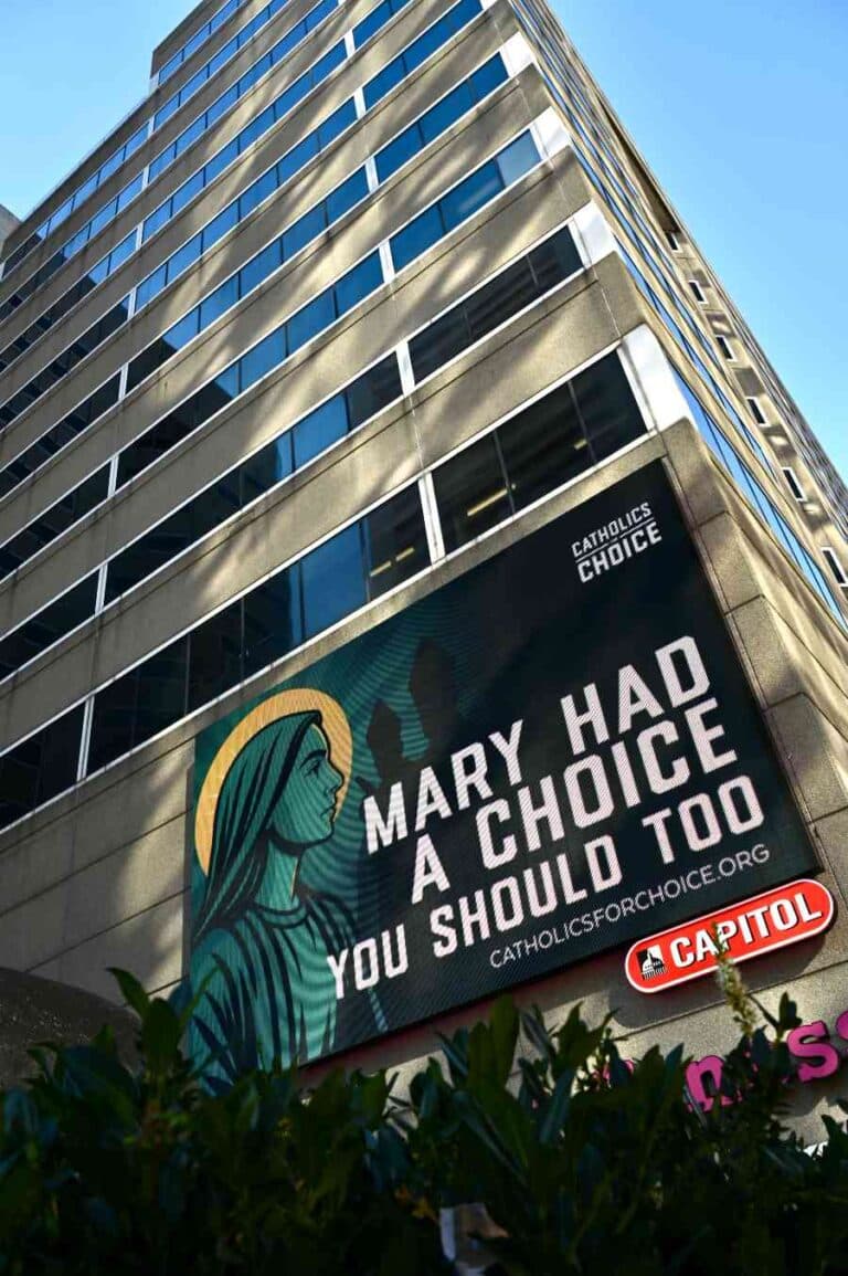 Catholics for Choice displays controversial billboard in Baltimore ...